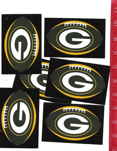 6 football logo stickers NFL Green Bay Packers | eBay