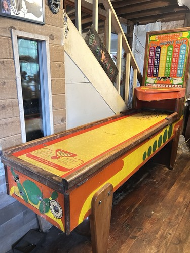 Shuffle Alley Deluxe 1950s, Sawdust Style Table W/ Metal Puck, Bright ...