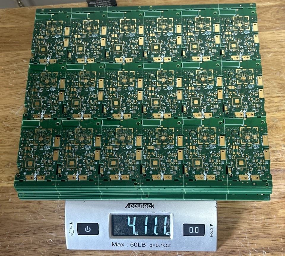 4+ LBs 2126g 12 Sheets Blank Gold Circuit Boards for Scrap Gold ...