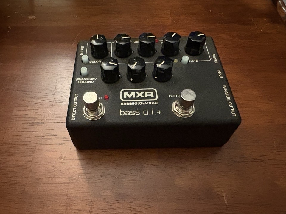 MXR Bass D.I.+ Analog Distortion Processor Direct Box Pedal for Bass ...