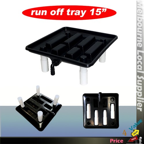Hydroponic Raised Grow Pot Saucer Run Off Trays 15" 22" Feeding ...