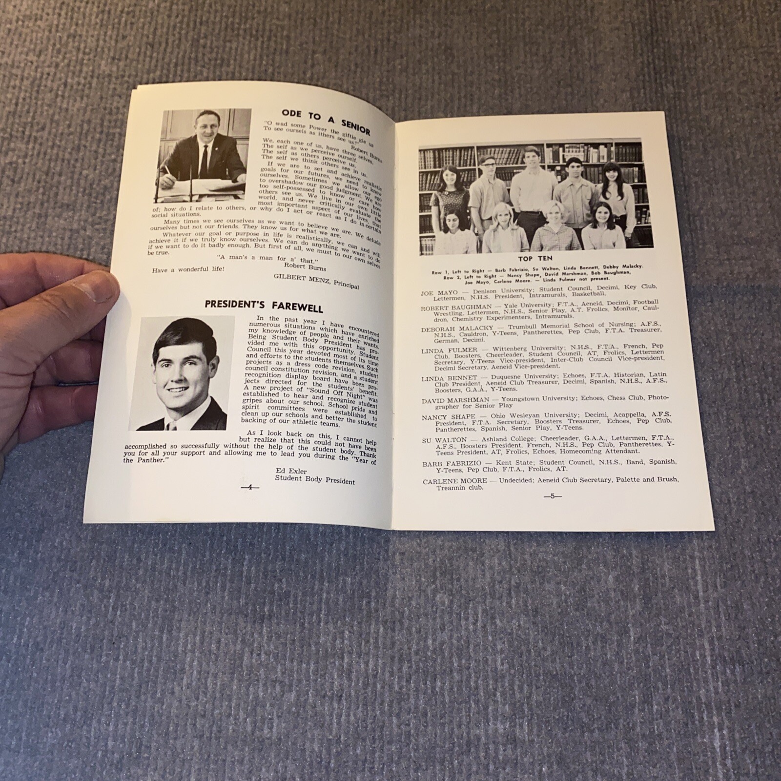 1969 Warren G. Harding Ohio Senior High Life Magazine Free Shipping L ...