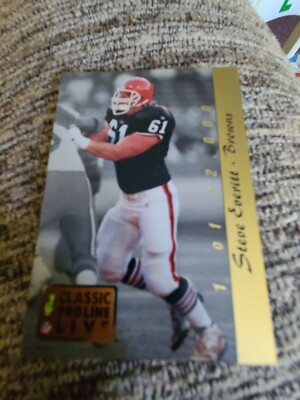 Steve Everitt 1993 Classic Pro Line Rookie Football Card FS6 NM/MT ...