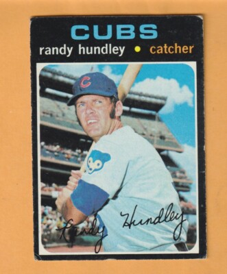 Randy Hundley Chicago Cubs 1971 Topps #592 Bassett Virginia Cavaliers ...