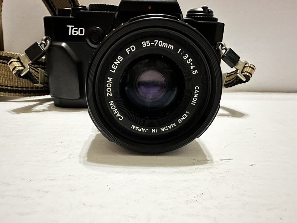 Canon T60 Film Camera With FD 35-70mm Zoom lens | eBay