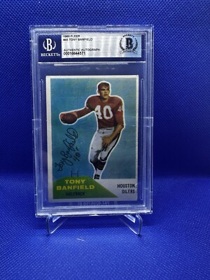 1960 Fleer Signed #45 Tony Banfield RC Autographed Beckett BAS COA ...