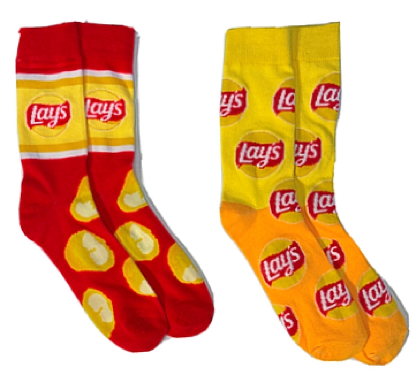 New FRITO LAY POTATO CHIPS Unisex 2 Pair Socks OddSox Men 8-12 Women 9 ...