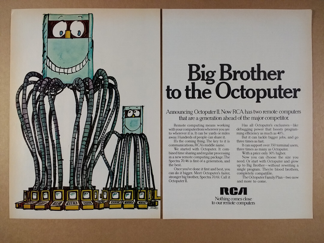 1969 RCA Spectra 70/46 & 70/61 Computers vintage print Ad | eBay