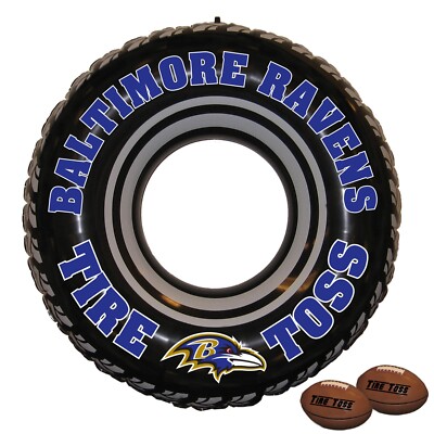 NFL Baltimore Ravens Licensed Inflatable Tire Toss Game Fremont Die NEW ...