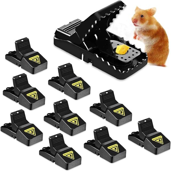 Plastic Mouse Traps Reusable Mice Rat Snare Catcher Rodent Indoor Catch ...