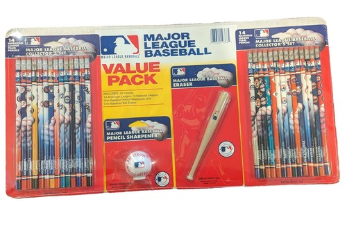 MLB Major League Baseball Value Pack Pencil Sharpener Eraser Collector ...