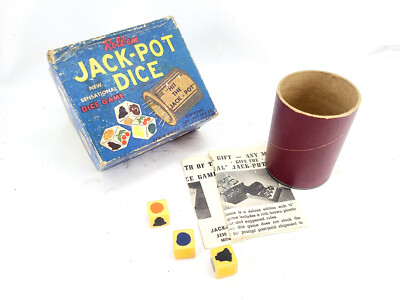 Vintage 1940's Roll-em Jack-Pot Dice Game Complete w/ Instructions | eBay