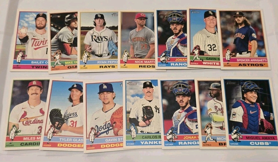 2025 Topps Heritage SP High Number (401 - 500) Lot Of 24 Betts Devers ...