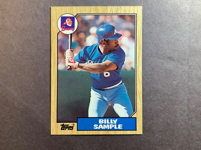 1987 Topps Baseball Card Billy Sample Atlanta Braves #104 | eBay