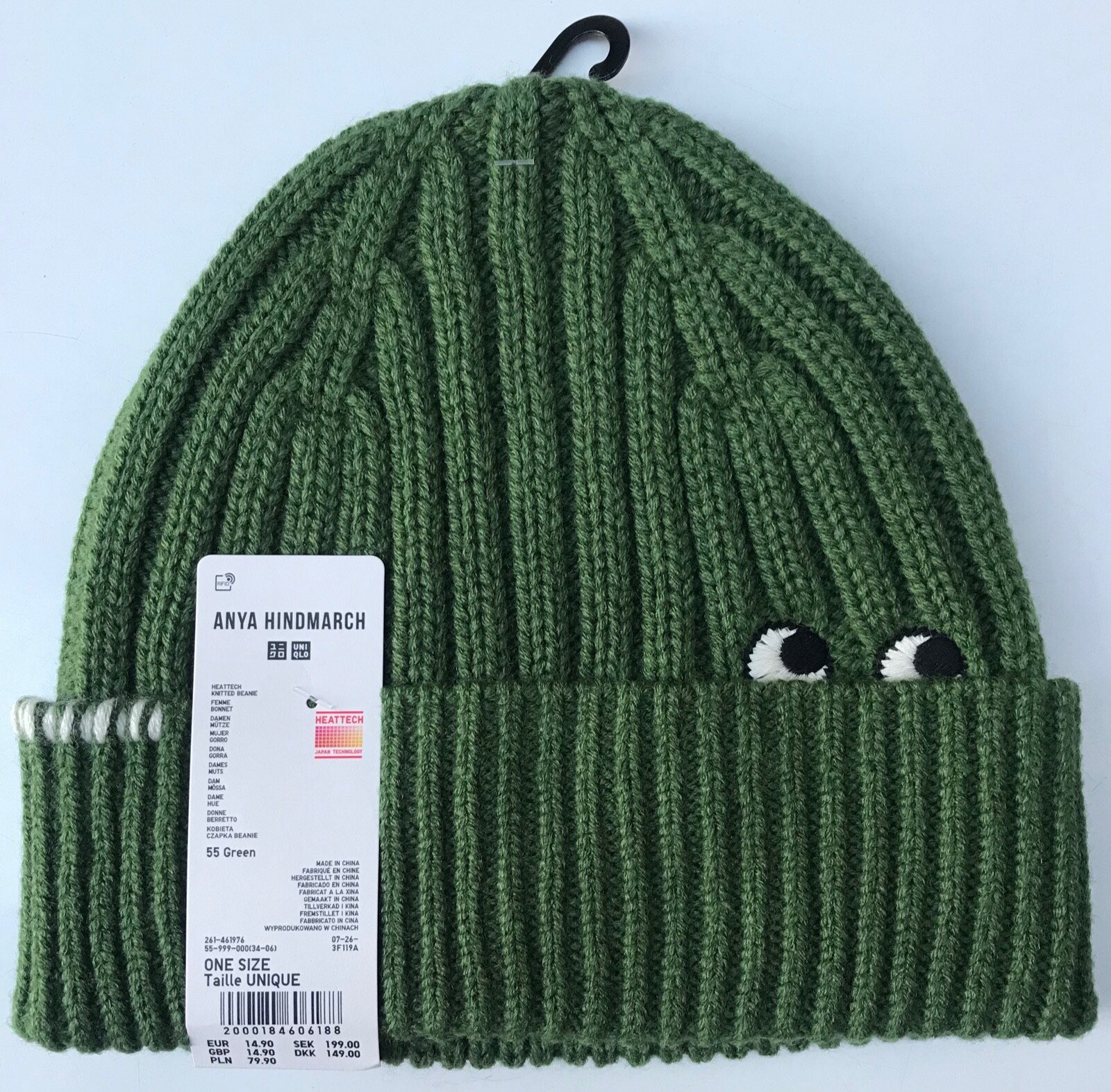 Anya Hindmarch For Uniqlo Green Beanie Hat One Size With Tags POSTED ...