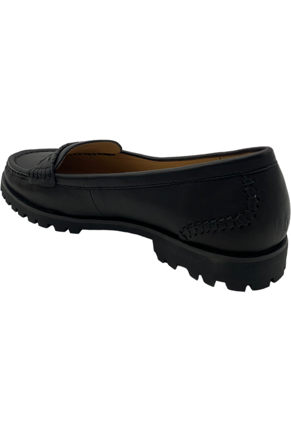 Jack Rogers Leather Loafers Tabby Black/Black | eBay