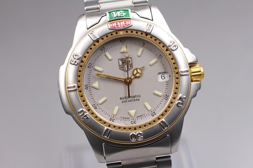 [Near MINT] TAG Heuer 4000 Professional WF2121-K Gray Dial Automatic ...