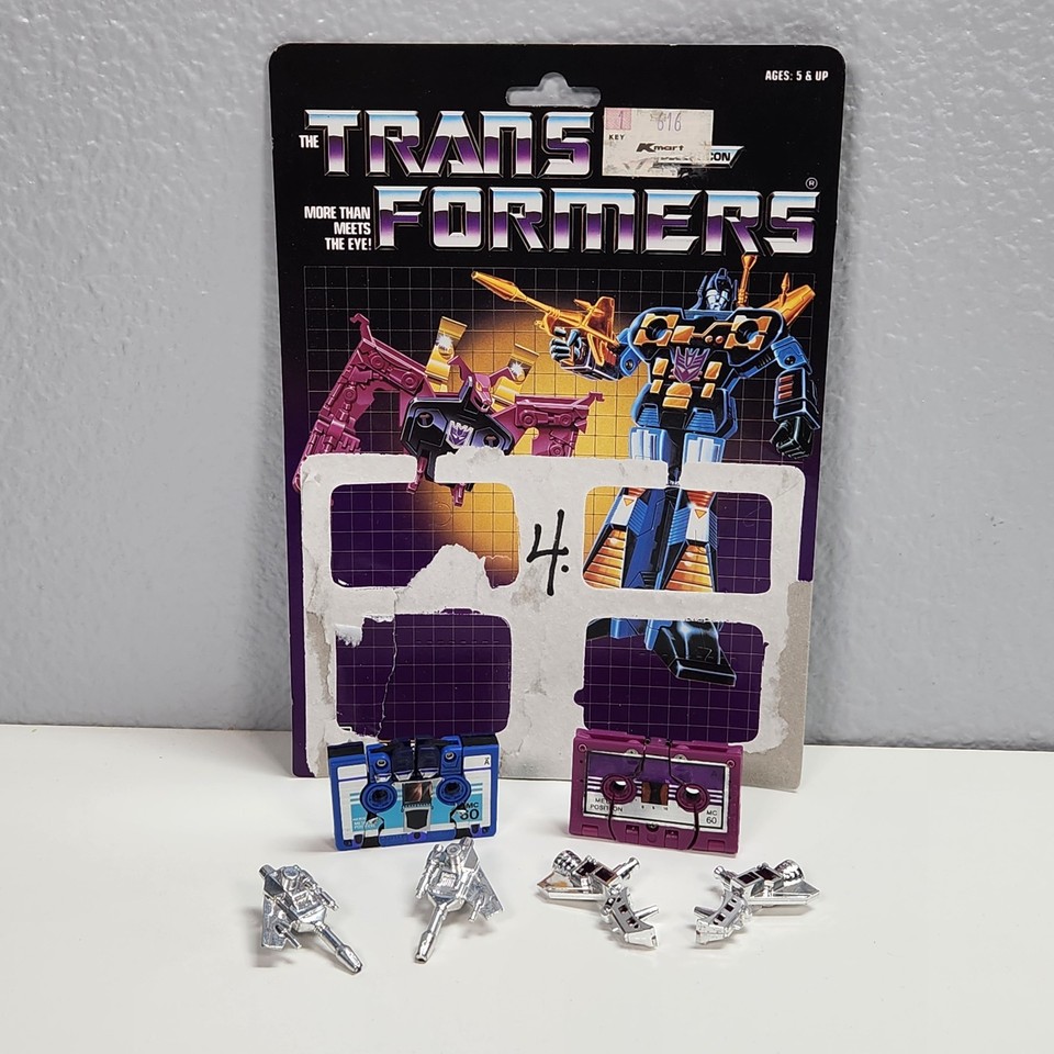 Transformers G1 VINTAGE Cassette Frenzy & Ratbat Stickered Version Has ...