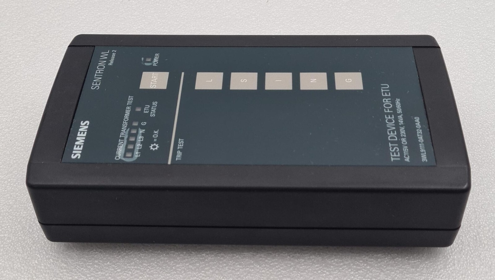 FOR PARTS - SIEMENS SENTRON WL Release 2 3WL9111-0AT32-0AA0 Test Device ...