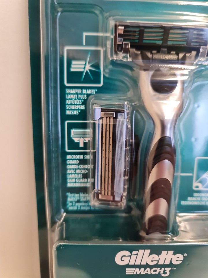 GILLETTE MACH 3 RAZOR + 2 BLADES 3014260274856 | eBay