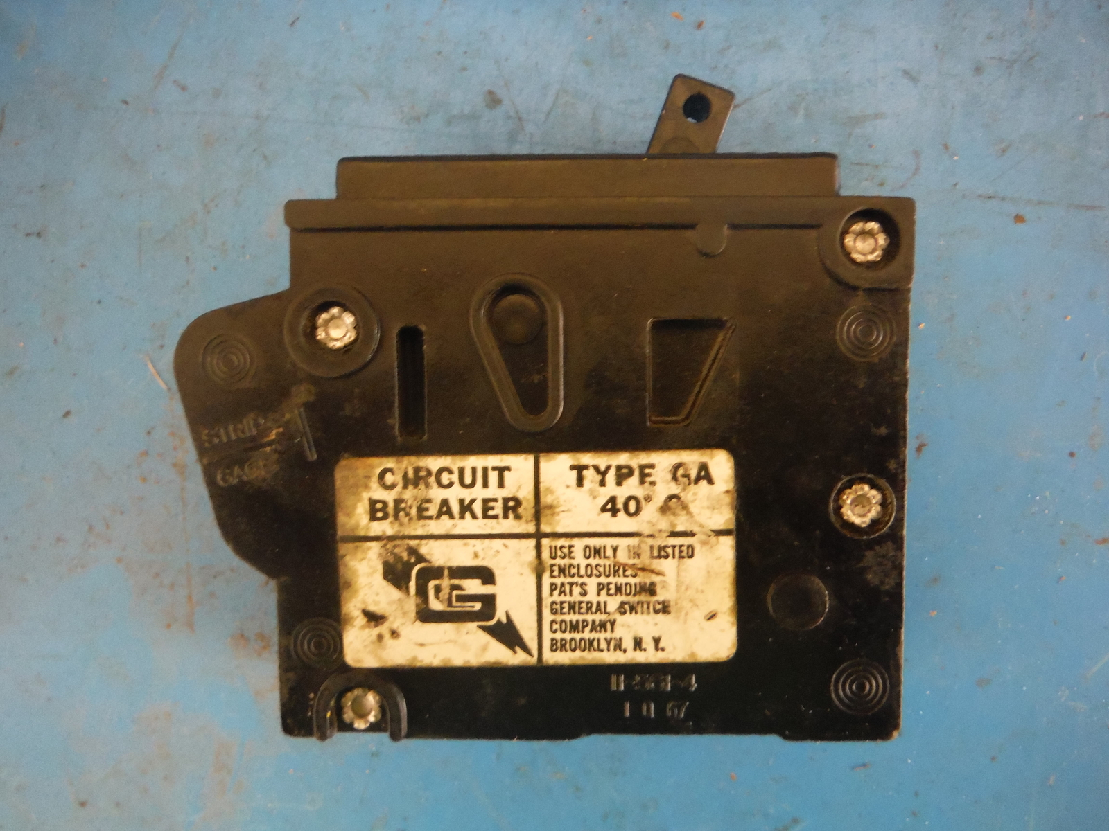 GA115 - GENERAL SWITCH 15A AMP 1P POLE 10kA@120/240V PLUG ON CIRCUIT ...