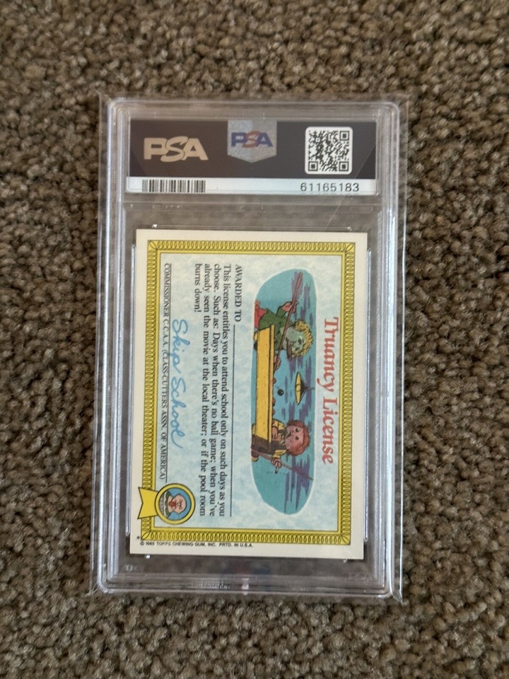 1985 Garbage Pail Kids OS1 Slobby Robbie PSA 9 Mint | eBay