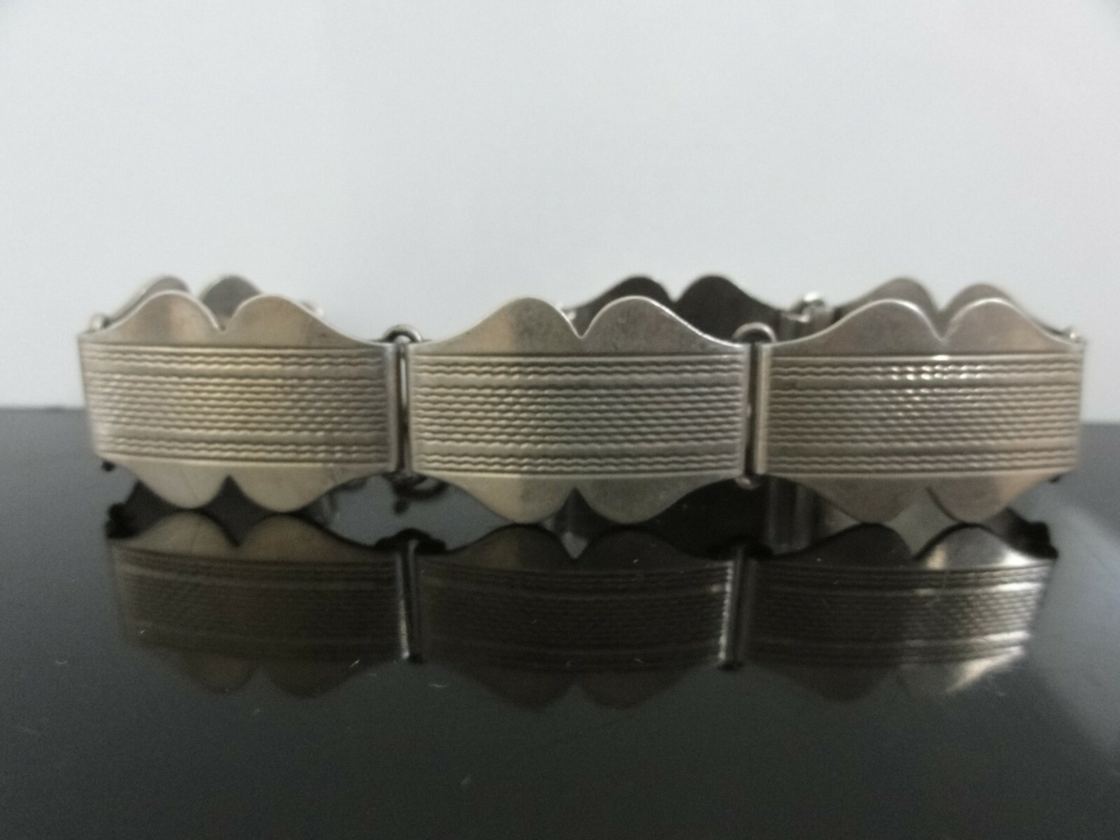 ANTIQUE ELEGANT SOLID SILVER 835 DESIGNER Signed ENGR… - Gem