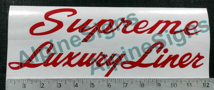 Silver Streak Decal Vintage Cruiser Gulfstream Travel Trailer ...