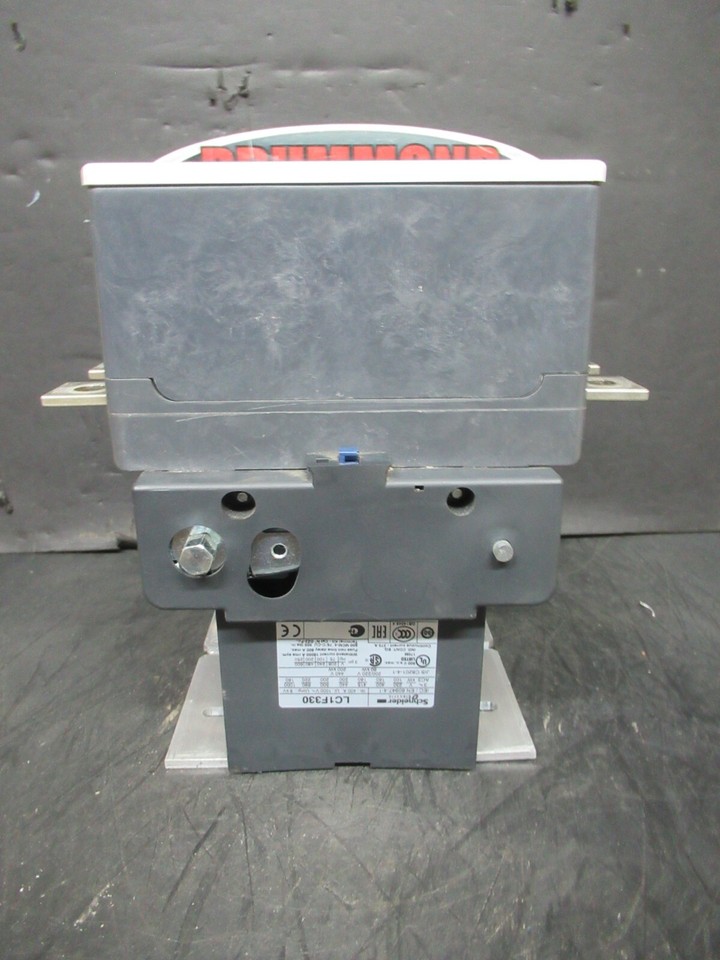 SCHNEIDER ELECTRIC CONTACTOR LC1F330 600 VAC 250 HP 400 AMP 3-PHASE 3 ...