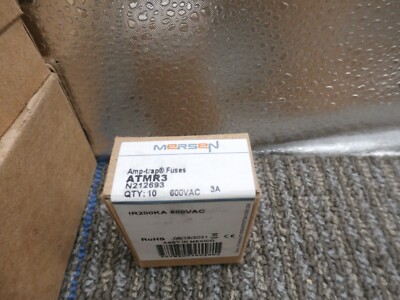 New 10Pack ATMR3 Mersen Fuse Amp-Trap 600V 3A Fast-Acting Class CC | eBay
