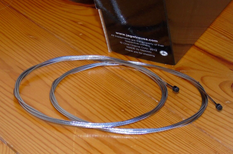 Two (2)Genuine Jagwire Elite Ultra-Slick Uncoated Shifter Cables,2300mm ...