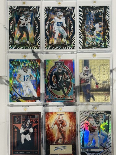 2024 Football Case Hit Lot, ZEBRAS, Tie-Dye, Superfractor 1/1, Case Hit ...