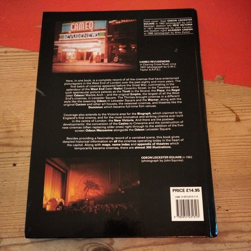 London's West End Cinemas by Skone, Keith Book The Cheap Fast Free Post ...