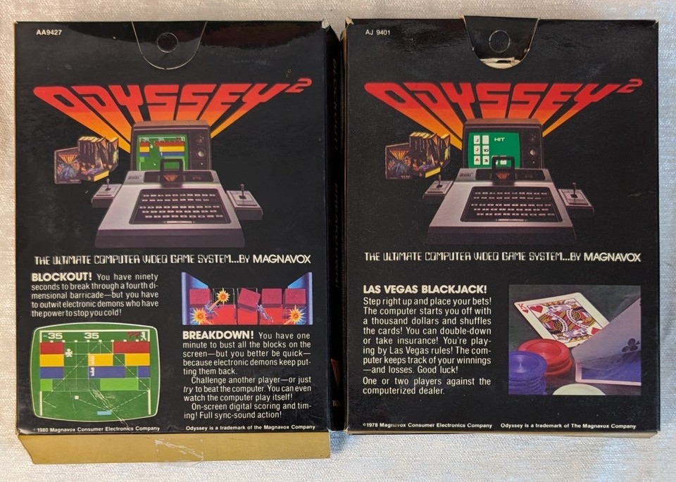 Magnavox Odyssey 2 Console Boxed w Controllers Manuals + 2 Games ...