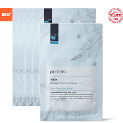 [PRIMERA] Seed and Sprout Energy Mask Lotus 20mlx5Sheet pure cotton ...