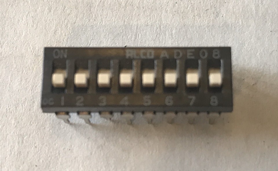 USA Shipper! Lot Of 15 Alco DIP SWITCH 8 POSITION Slide Toggle Rocker ...