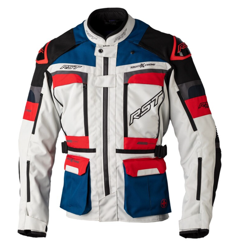 RST Adventure-Xtreme Race Dept Ce Mens Textile Jacket Ice Blue Red ...