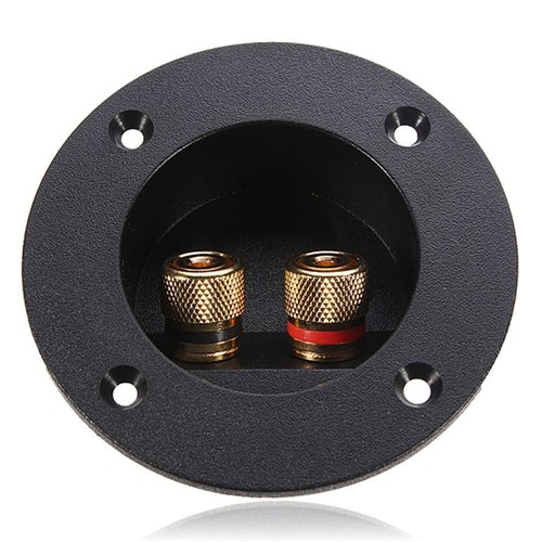 Terminal Connectors Subwoofer Stereo Plug Round Boxes with 2 Banana ...