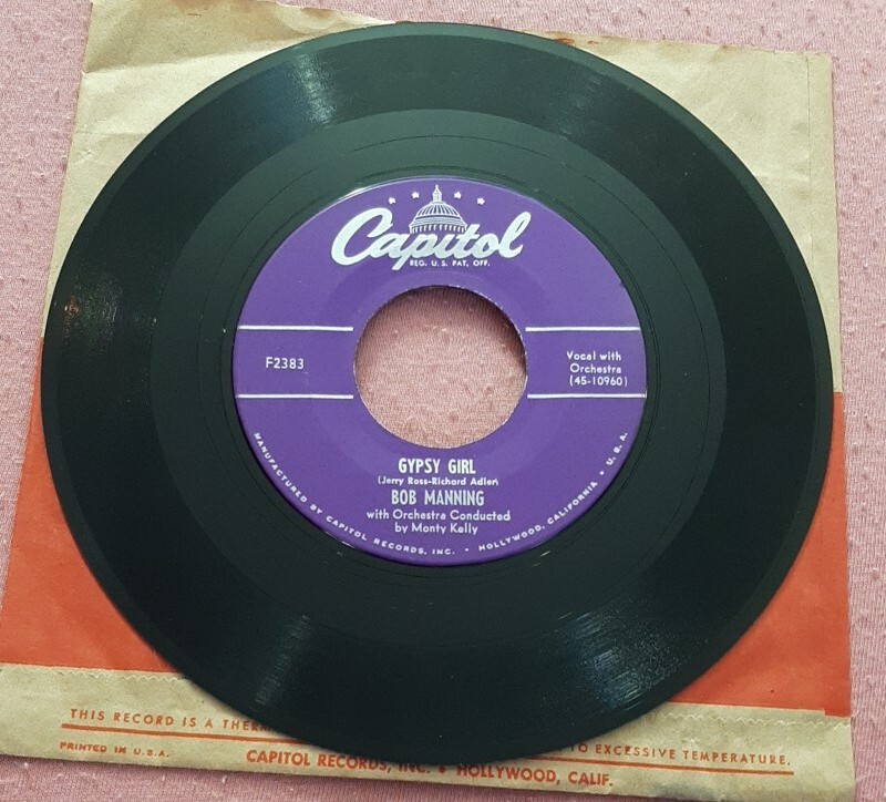 Bob Manning 45 The Nearness Of You / Gypsy Girl Capitol G2383 ex | eBay