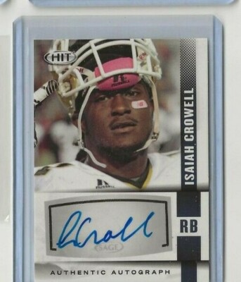 Isiah Crowell 2014 SAGE auto card / Browns | eBay