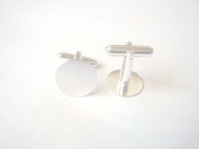 Sturdy silver plated cuff link backs 15mm or 10mm | eBay