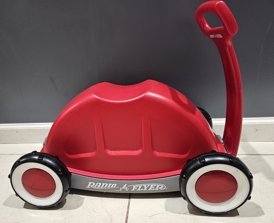 Rare Radio Flyer Push Pull & Ride Kids Learning Walker | eBay