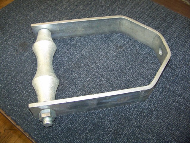 B-Line Adjustable Steel Yoke Pipe Roll 8" 3/4"-10 Zinc Plated #12306A ...