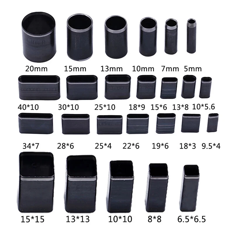 Leather Craft Hollow Hole Cutter Punch Tool Round Oval Rectangle Shape Punch Set | eBay