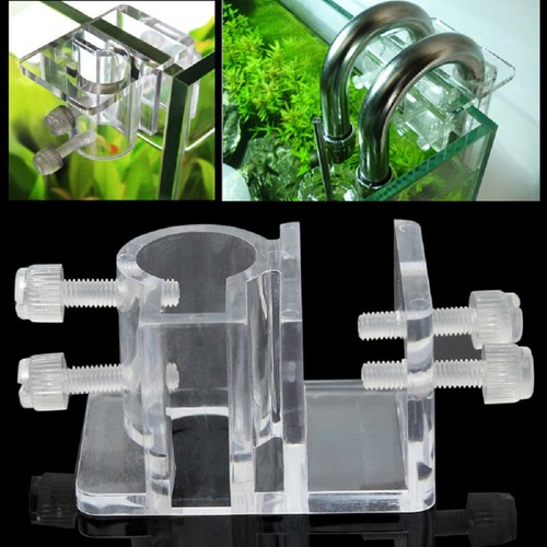 2 Pcs Stainless Steel Pipe Fixing Frame Clips Fish Tank Hose Holder | eBay