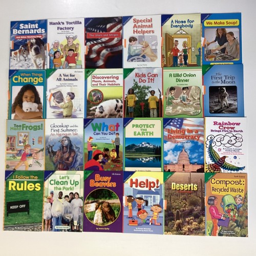 2nd Grade Readers Lot of 24 Books Science Social Studies Pearson Scott ...