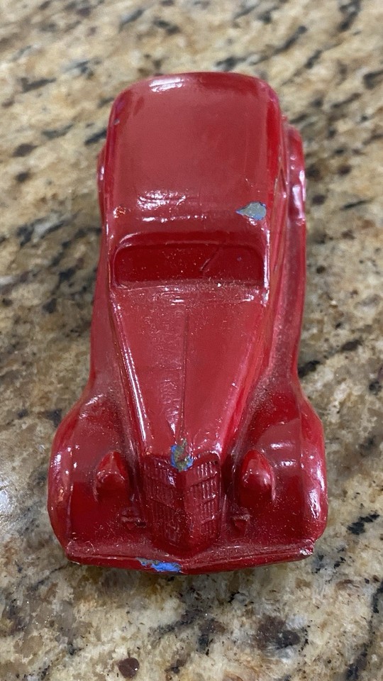 Vintage Ford Sedan Toy Car All Rubber Seiberling Latex 5"Long - Red | eBay