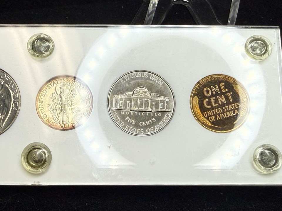 1939 US Mint Silver PROOF Set White Capital Holder | eBay