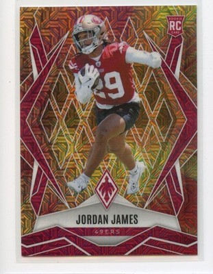 2025 Panini Phoenix Premium Box Set JORDAN JAMES #220 RC FIREBURST 306/ ...