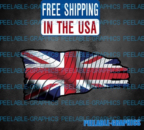 UK United Kingdom Flag Sticker Great Britain British Union Jack Auto ...